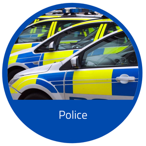 Safe Response-Univisor Sun Visor Signs, Blue Light Vehicle Conversions ...