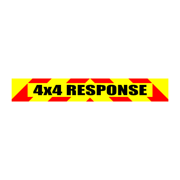 Reflective Rear Chevron - 4x4 RESPONSE – Safe Response UK