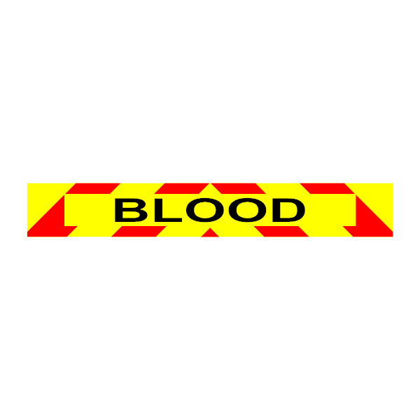 Reflective Rear Chevron - BLOOD – Safe Response UK