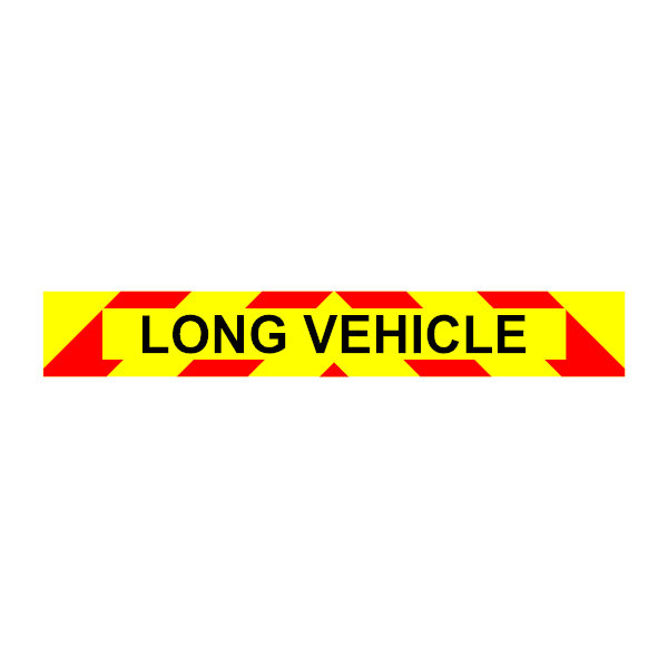 Reflective Rear Chevron - LONG VEHICLE – Safe Response UK