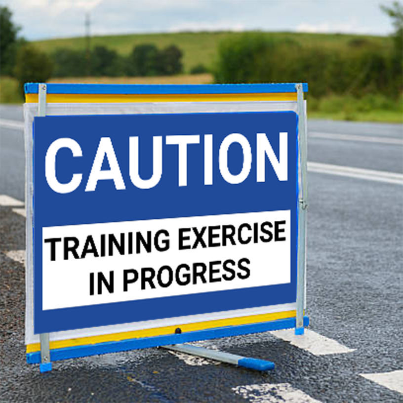 Highways Roll Up Sign System – Safe Response UK