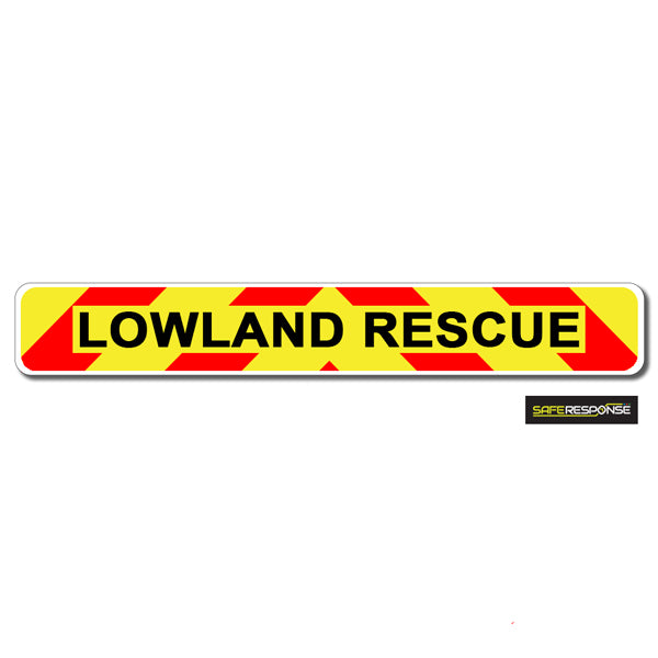 Reflective Rear Chevron - LOWLAND RESCUE – Safe Response UK