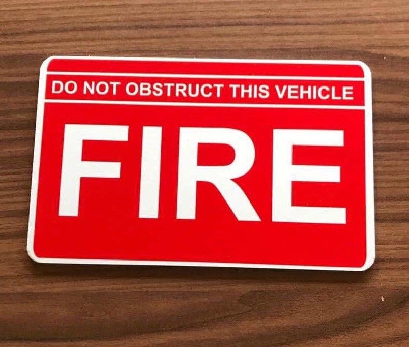 Dash Card - FIRE – Safe Response UK