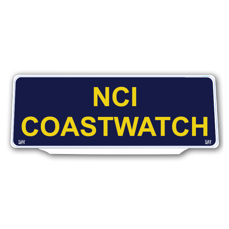Univisor - NCI COASTWATCH - Blue Background Yellow Text - UNV293 – Safe ...