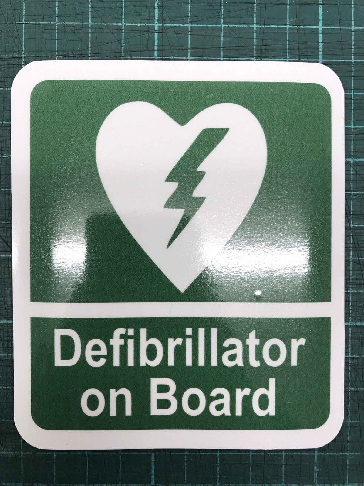Defib AED on Board sign – Safe Response UK