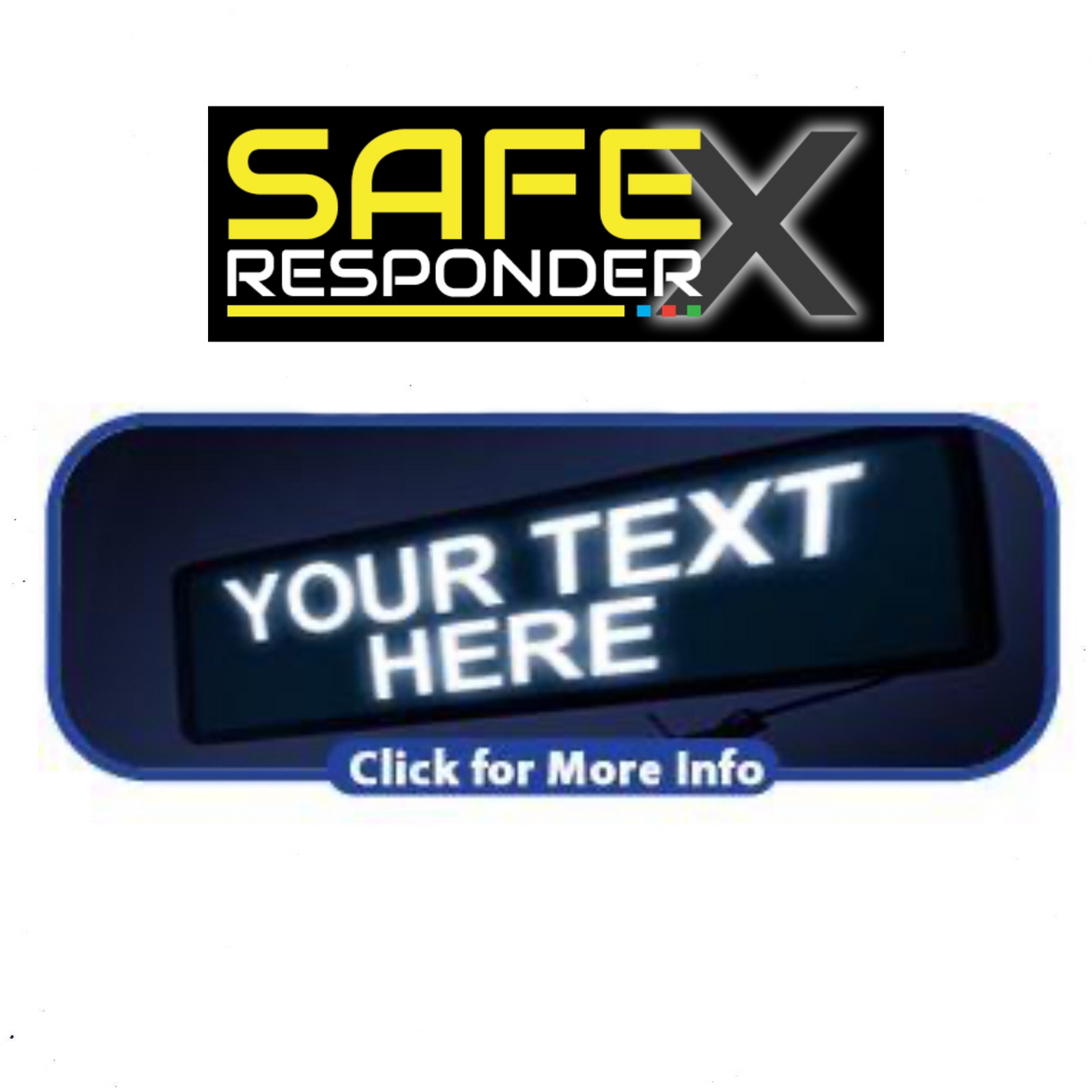 Safe Responder X - LED Visor Sign – Safe Response UK